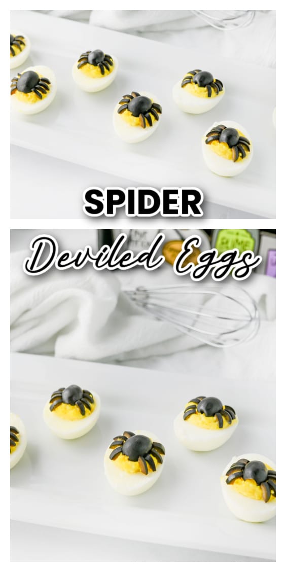 Spider Deviled Eggs