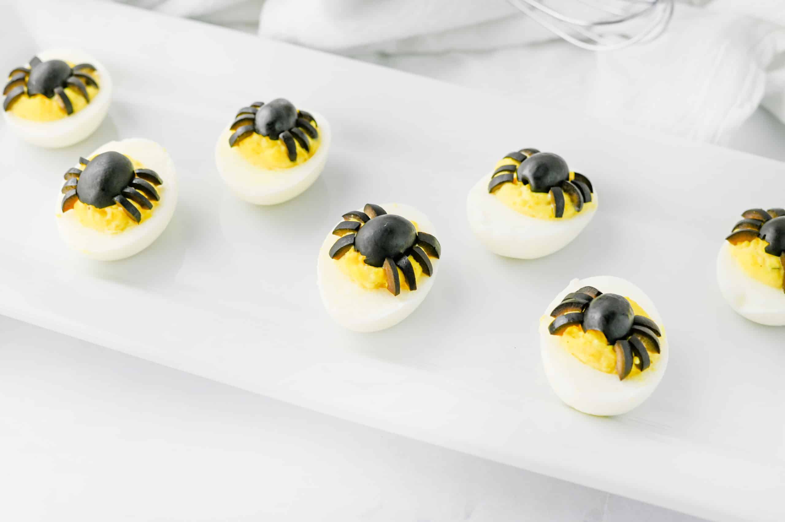 Spider Deviled Eggs